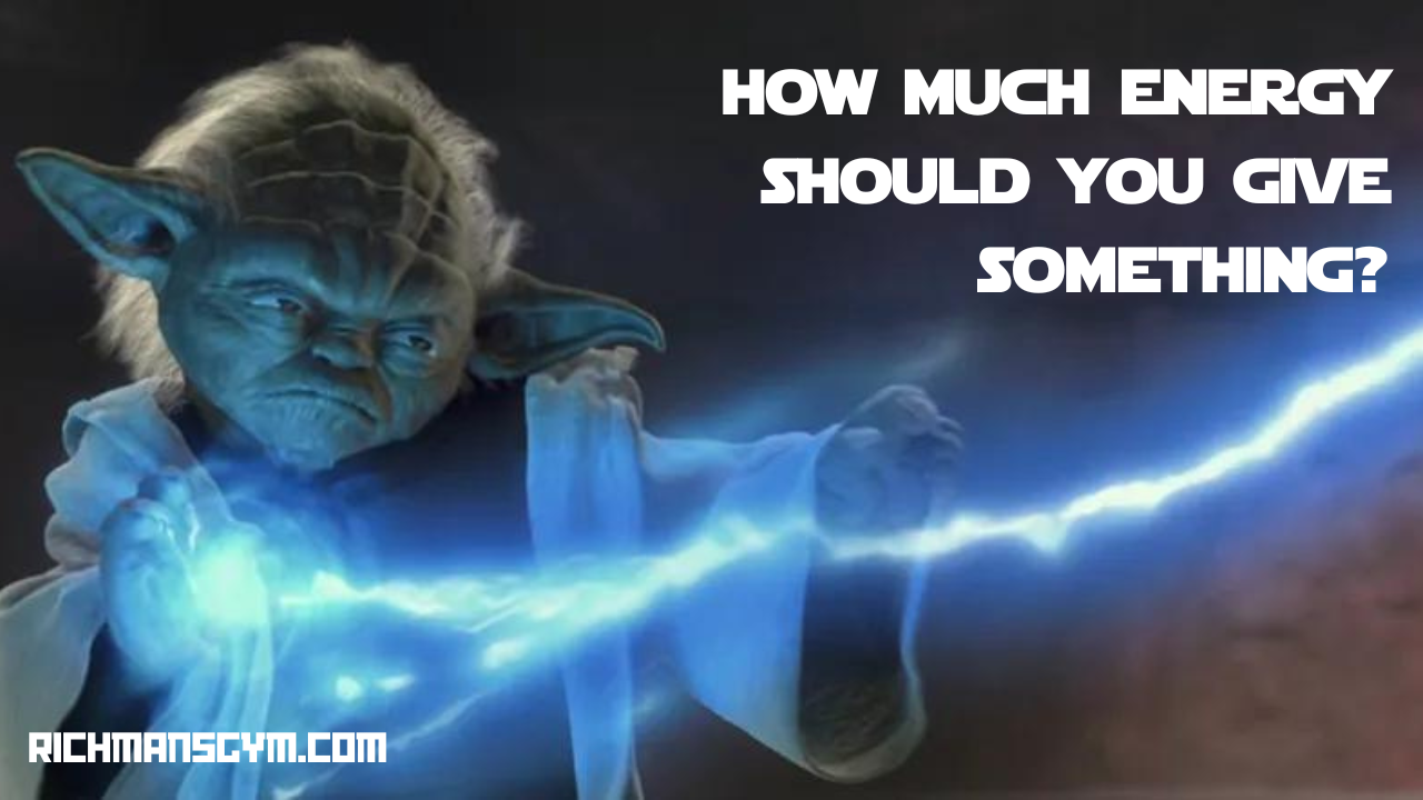 How much energy should you give something? - Rich Man's Gym